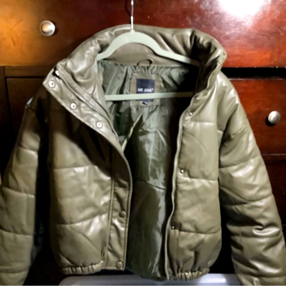 Me Jane | Jackets & Coats | Me Jane Faux Leather Bomber Jacket | Poshmark